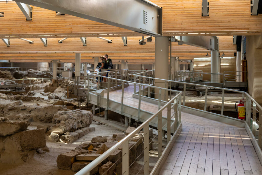 Prehistoric town of Akrotiri, Santorini, Greece