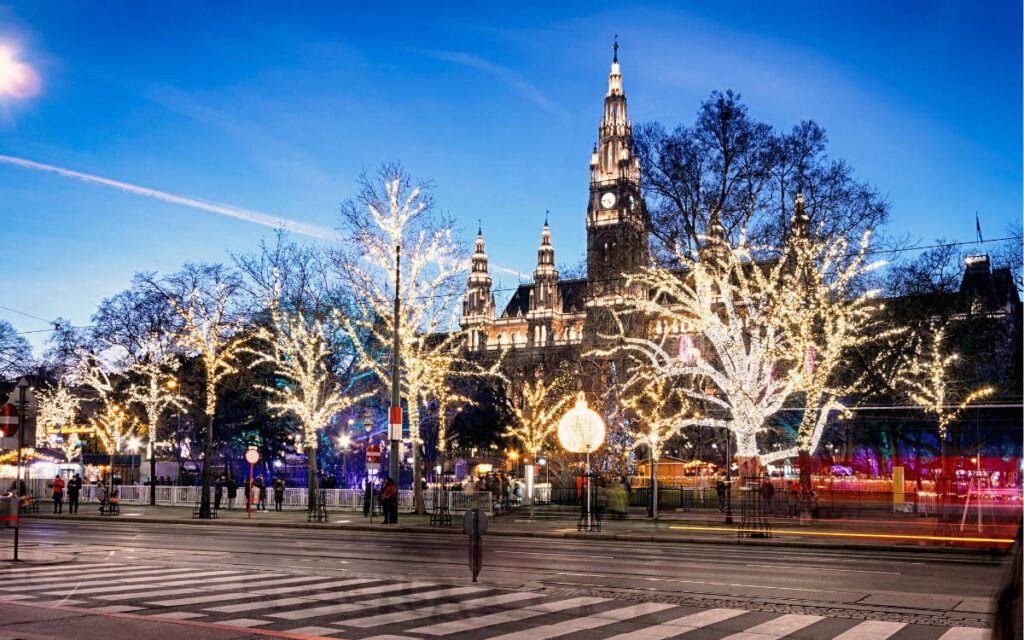The magic of winter lights: Illuminated European towns